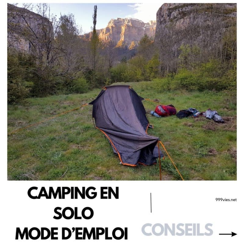 Camper seule en voyage : guide complet du camping solo 999 Vies